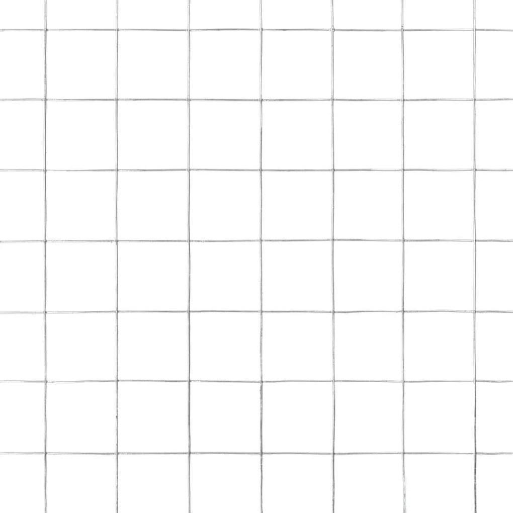 Pletivo ke kurníku pozinkovaná ocel 25 x 0,5 m stříbrné 143616