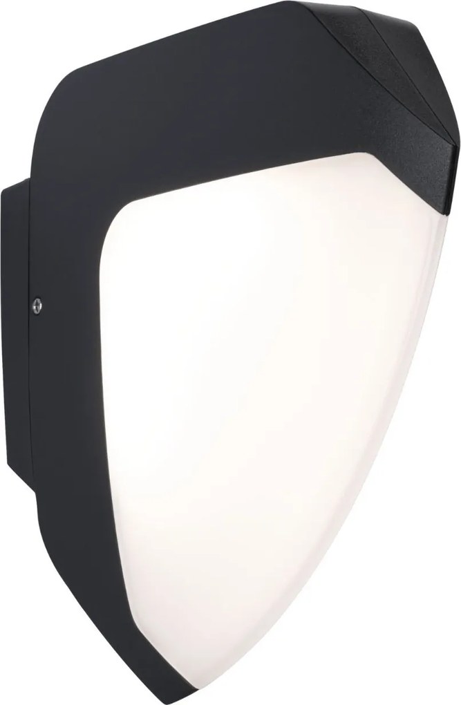 P 94517 LED venkovní nástěnné svítidlo Smart Home Zigbee Ikosea soumrakový senzor a pohybové čidlo CCT IP44 50x203mm 3000K 4,4W 230V antracit umělá hmota - PAULMANN