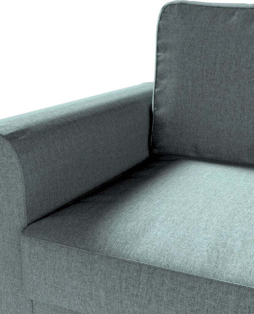 Potah na pohovku IKEA Backabro, 3-místná, rozkládací barva modrá látka pletený vzor