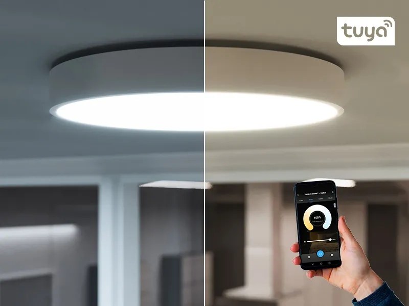 PANLUX Přisazené chytré LED svítidlo VERONA CIRCLE  SMART Tuya Wifi, bílá