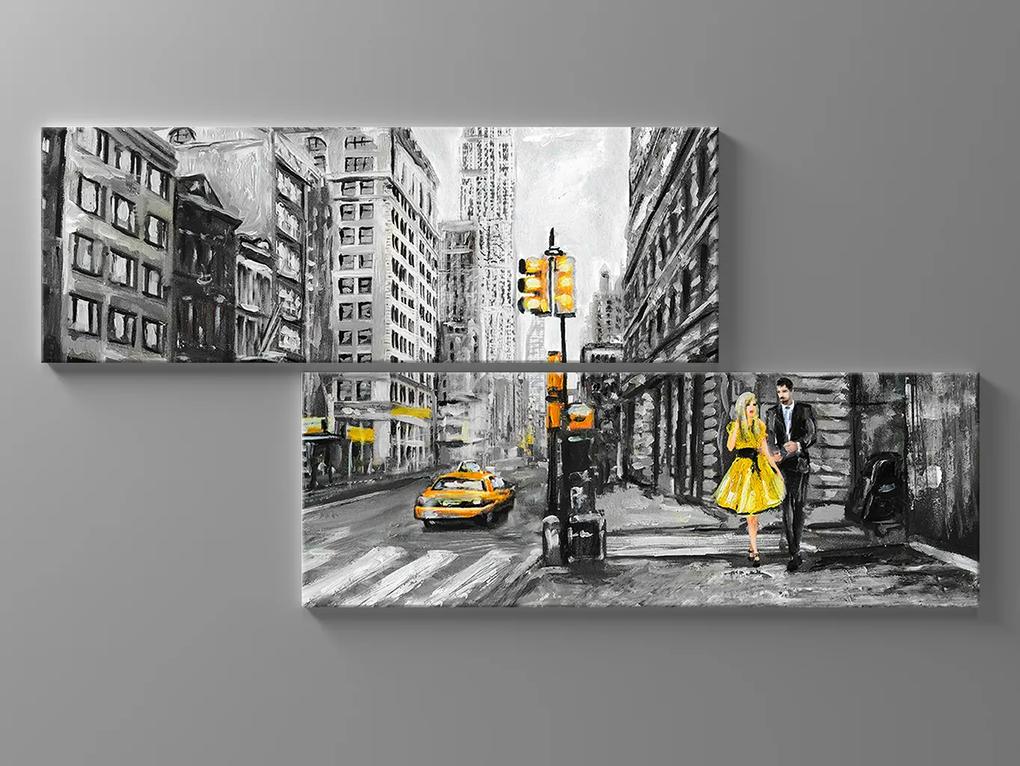 Liox Obraz New York žluté taxi Rozměr: 120 x 60 cm