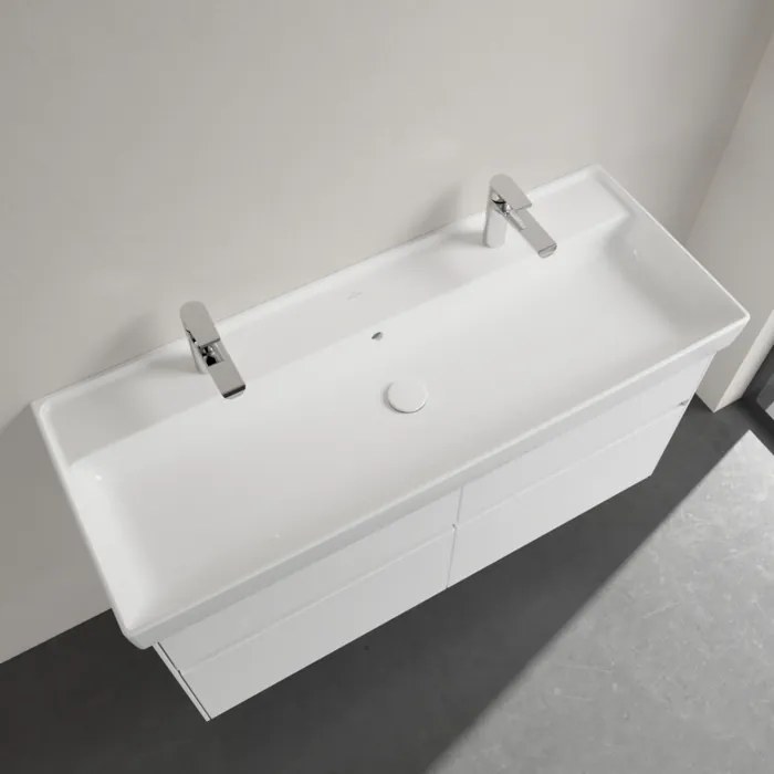 VILLEROY & BOCH Villeroy &amp; Boch COLLARO - Umyvadlo 1200x470x160 mm, bez přepadu, bílá Alpin CeramicPlus 4A33C101