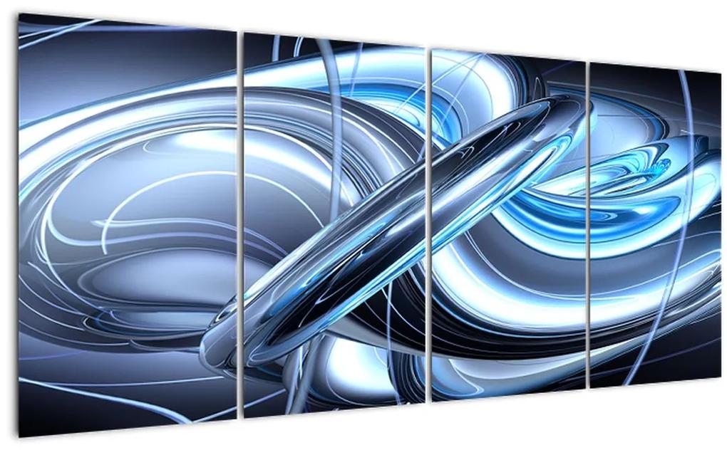 Obraz modré abstrakce (160x80 cm), 40 dalších rozměrů