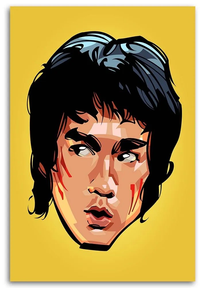 Gario Obraz na plátně Tvář Bruce Leeho - Nikita Abakumov Rozměry: 40 x 60 cm