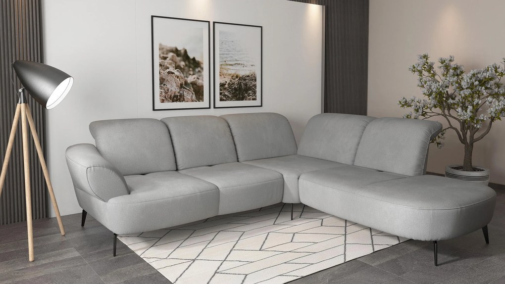 XXXLutz ROHOVÁ SEDAČKA, textil, šedá Sit & More - Sedací soupravy - 000144013277