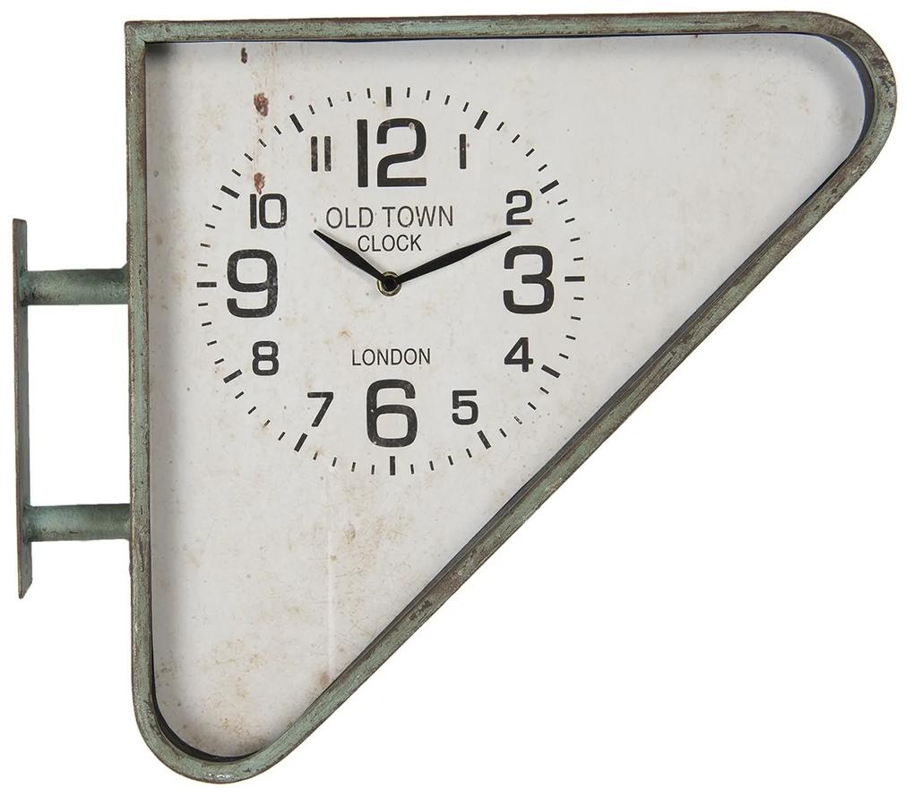 Nástěnné kovové hodiny Old Town Clock - 47*12*41 cm / 1*AA