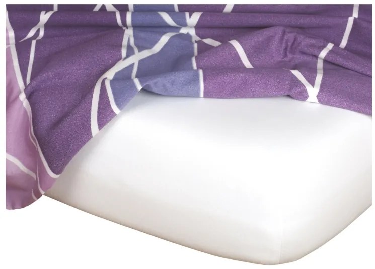 DADKA Jersey prostěradlo bílé Rozměr 35x75x2