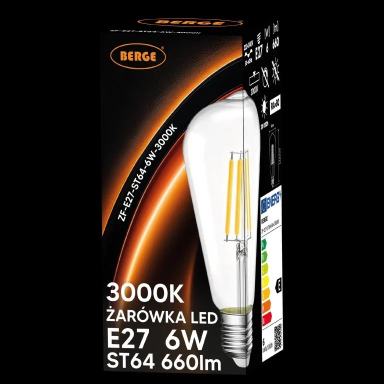 SADA 6x LED žárovka E27 8W 880lm 3000K - teplá bílá