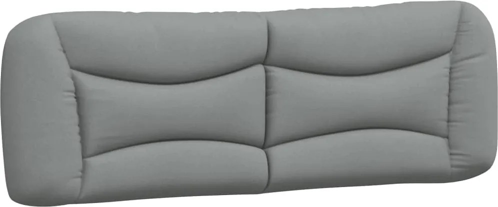 Postel s matrací Hvar světle šedá 160 x 200 cm textil 3208541