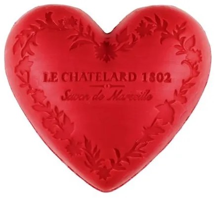 Le Chatelard Mýdlo ve tvaru srdce - Červené ovoce, 100g