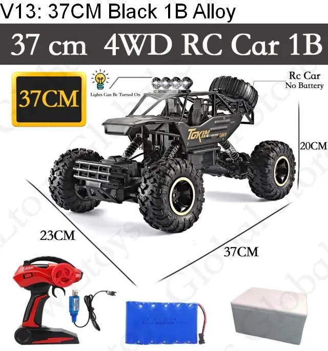 Offroad auto na dálkové ovládání, více variant Varianta: V13: 37CM Black 1B Alloy (slitina)