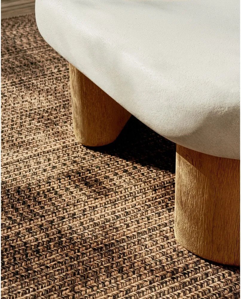 Zahradní konferenční stolek s betonovou deskou 70x140 cm Labra – Kave Home