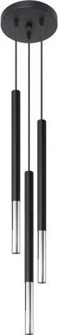 Lustr SOLLUX Mozaica 3p G9 3x40W bez zdroje SL.0887 černá/chrom