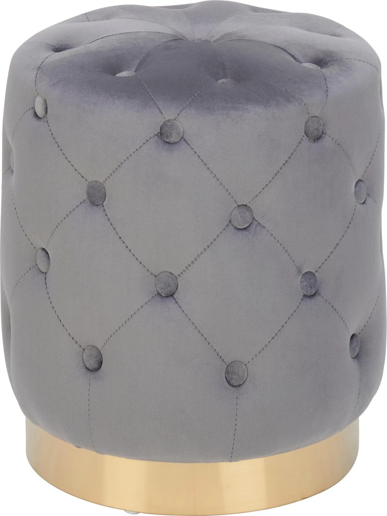 XXXLutz TABURET, dřevo, kov, textil, 37,5/40/37,5 cm Xora - Taburety - 000239003401