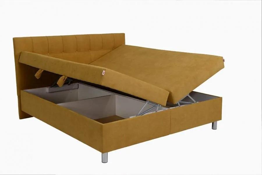 Pohoda Čalouněná postel TORINO s úložným prostorem | Látka: Afro 22,Šířka matrace: 180 cm