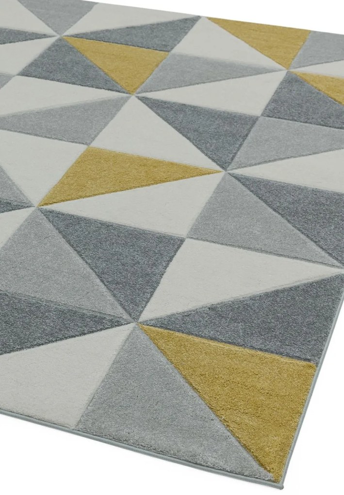 Žlutý koberec Furla Cubic Ochre Rozměry: 120x170 cm
