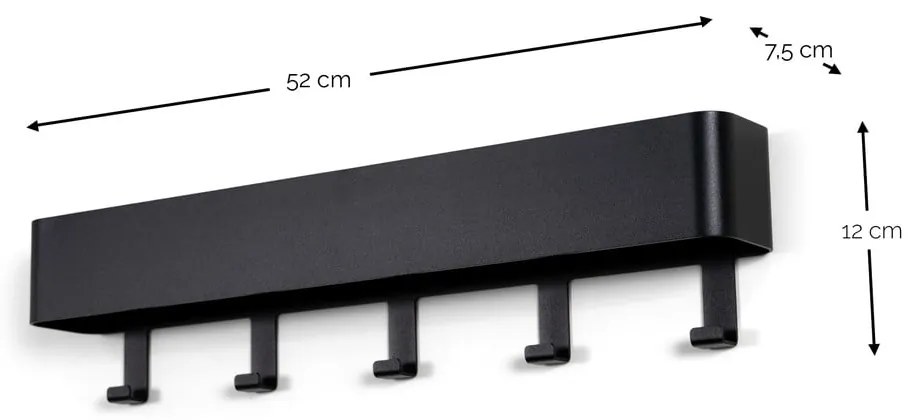 Světle žlutý ocelový nástěnný věšák s poličkou 52 cm Dax Play – Spinder Design