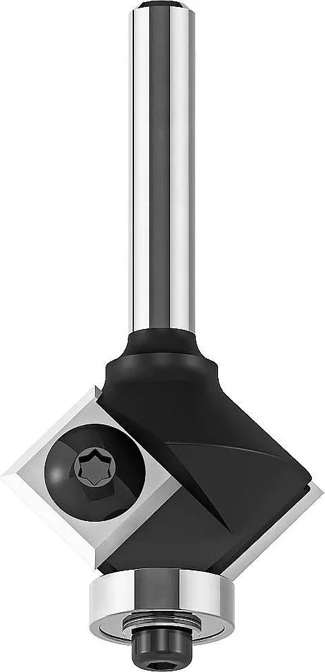 IGM Professional IGM | Úhlová žiletková fréza s ložiskem HW 45° Ø29x8 / stopka Ø8 mm