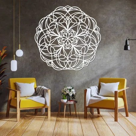 Elegantní dřevěná mandala – Stylová nástěnná dekorace | SENTOP PR0250