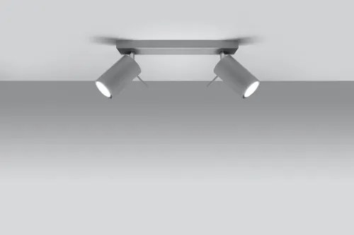 Stropní bodové svítidlo SOLLUX Ring 2 GU10 2x40W bez zdroje SL.0450 šedá