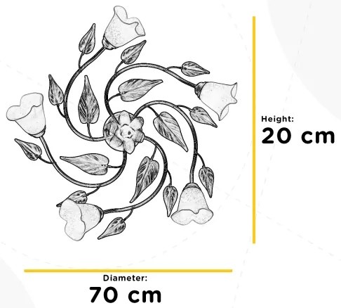 ONLI - Stropní svítidlo VANDA 5xE14/6W/230V