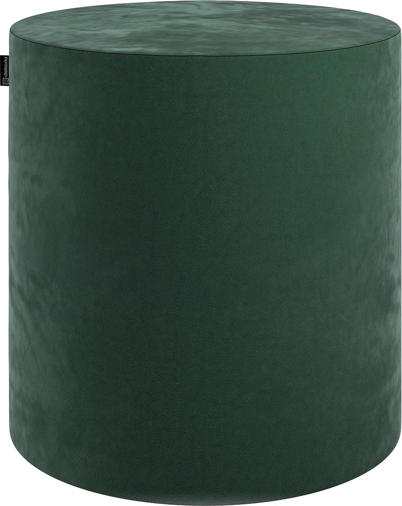 Sedák Barrel- válec pevný barva zelená látka lesklé, sametová