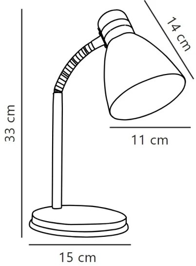 Nordlux - Stolní lampa CYCLONE 1xE14/15W/230V bílá