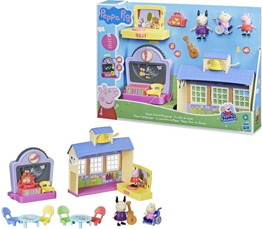 Set figurek a příslušenství prasátko peppa hrací sada peppina školka