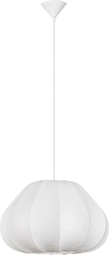 Matně bílé látkové závěsné svítidlo ø 50 cm Bora – Nova Luce