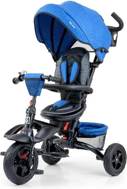 Dětská tříkolka 6v1 Milly Mally Stanley navy-black