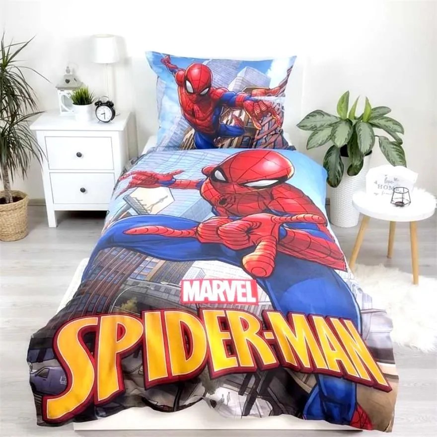 Setino Dětské bavlna povlečení Spiderman Marvel 140x200 cm