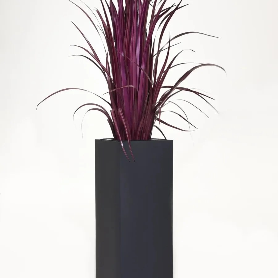 Květináč BLOCK 65, pozink, výška 65 cm, antracit
