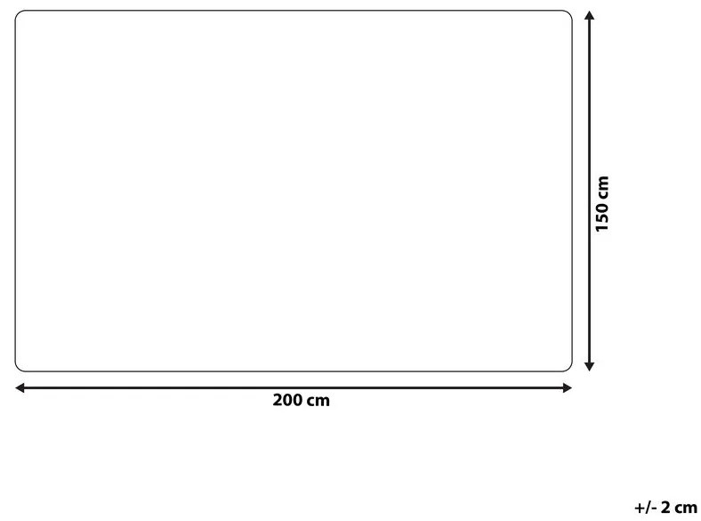 Deka 150 x 200 cm šedá/bílá TAZA Beliani