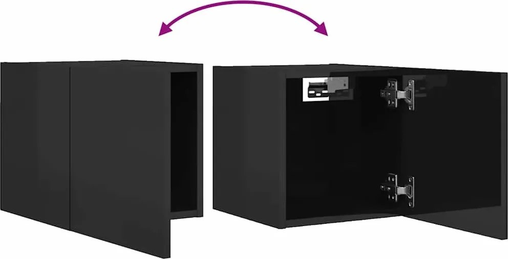 vidaXL Nástěnná TV skříňka 30,5x30x30 cm [804493] Barva: Bílá