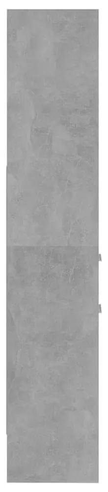 Petromila Knihovna betonově šedá 40 x 35 x 180 cm dřevotříska