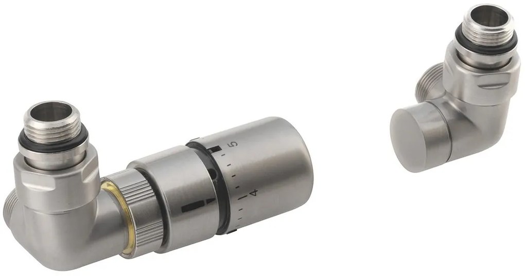 Sapho Corner připojovací sada ventilů termostatická triaxiální levá nerez CP1511LS