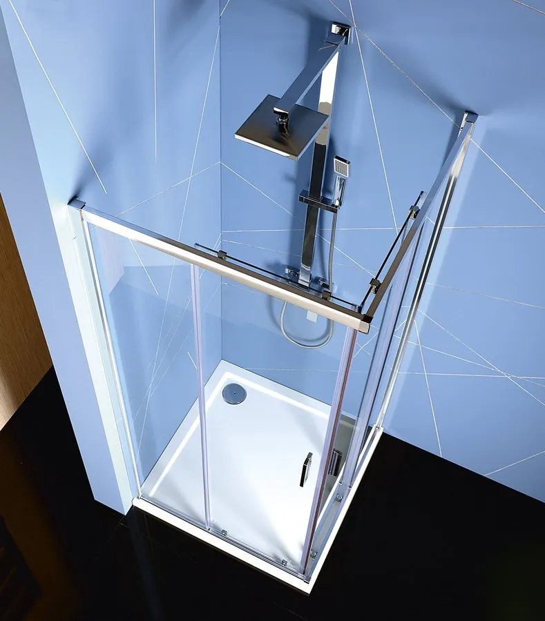 Polysan Polysan, EASY LINE obdélníková sprchová zástěna 900x800mm, čiré sklo, EL5315