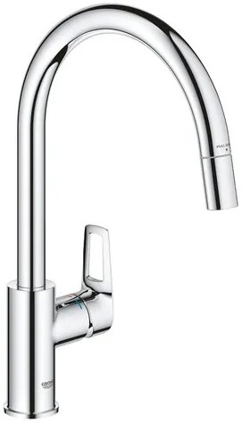 Grohe Start Loop dřezová baterie s vytahovací sprškou chrom 30556000 G30556000