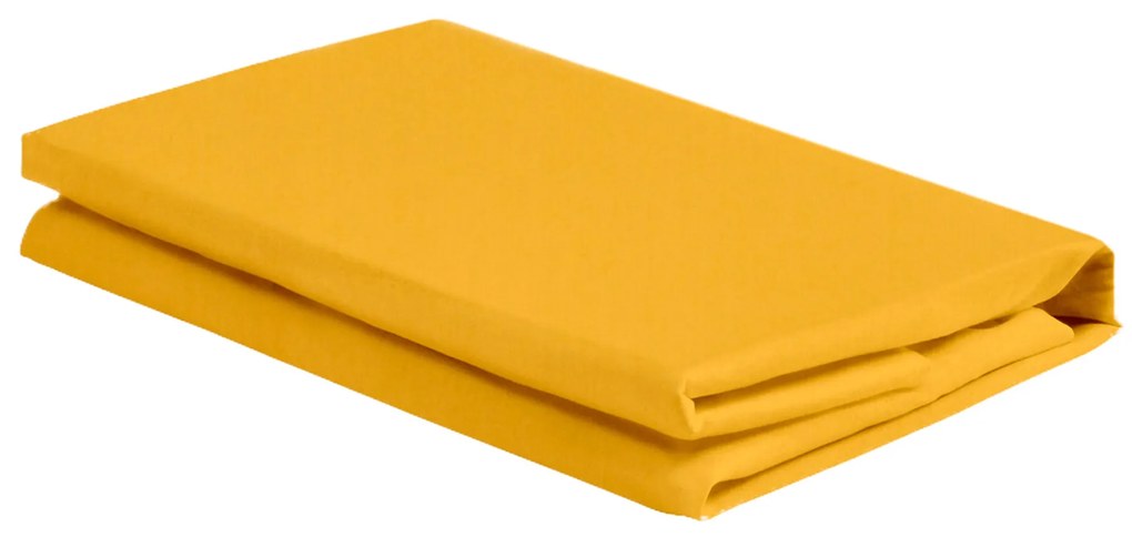 Christian Fischbacher Prostěradlo Jersey Uni Mustard na matraci 15 - 21 cm 100 x 200 cm
