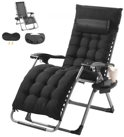 VEVOR Zero Gravity Chair 26" polohovací křeslo s nulovou gravitací vnitřní a venkovní