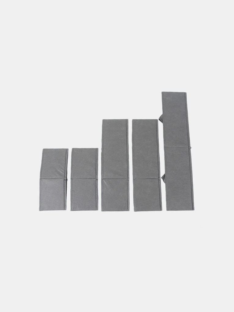 Sinsay - 5 pack skládacích organizérů do skříně - šedá