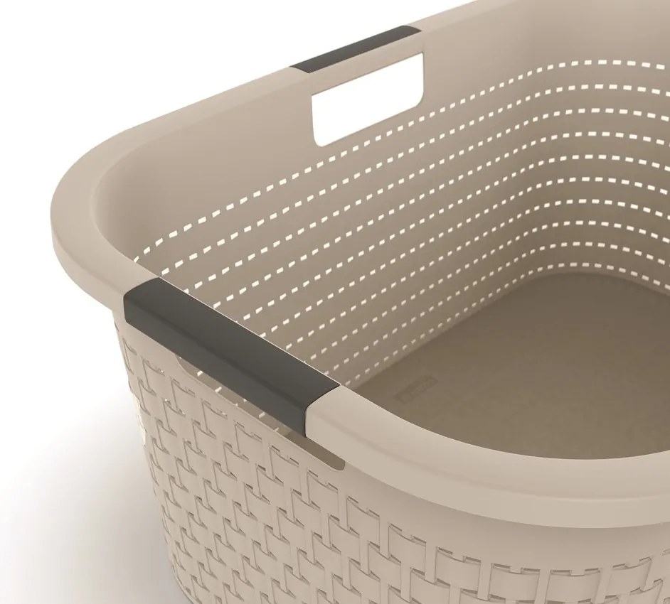 ROTHO Koš na čisté prádlo COUNTRY 40 L - cappuccino