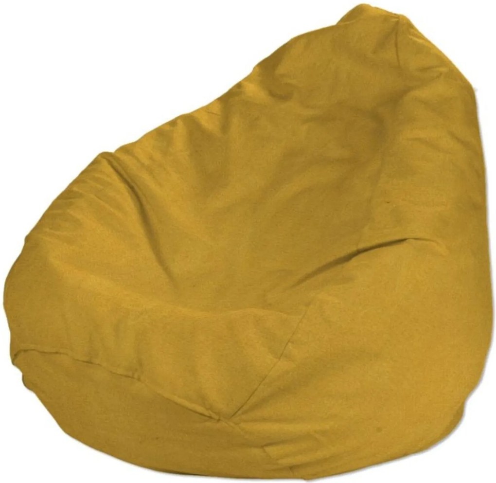 Sedací vak barva žlutá látka pletený vzor