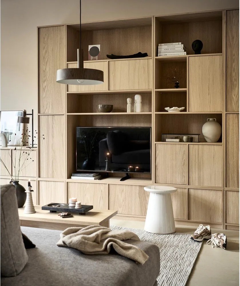 Modulární knihovna v dekoru dubu v přírodní barvě 110x199 cm Modulair – vtwonen