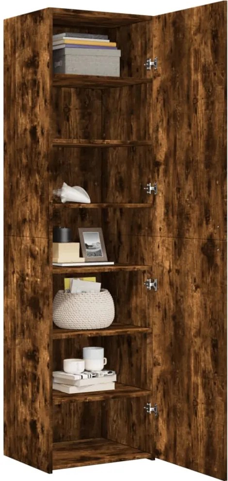 Skříň highboard kouřový dub 50 x 42,5 x 185 cm kompozitní dřevo 3281417