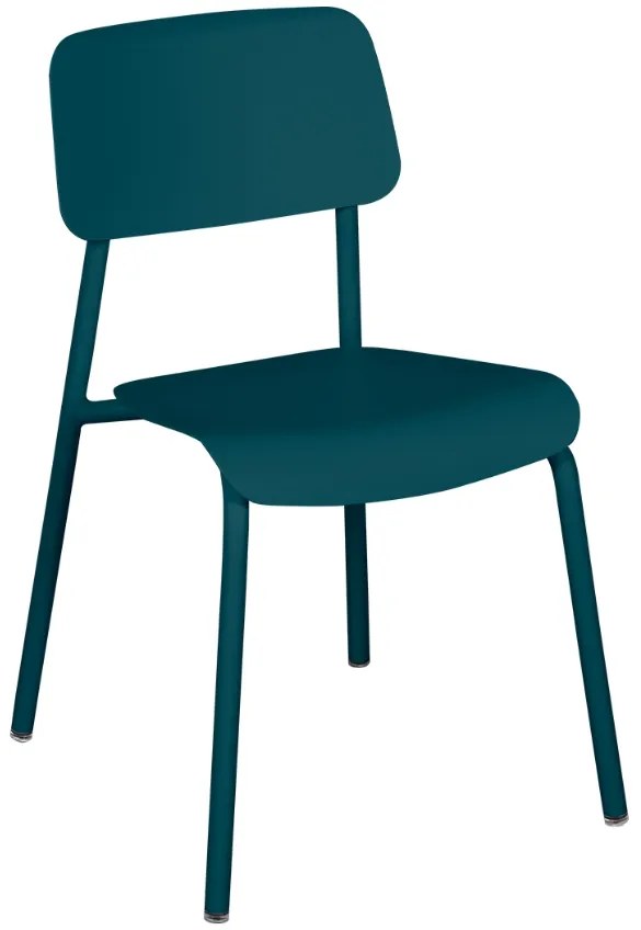 OnaDnes -20% Modrá hliníková zahradní židle Fermob Studie