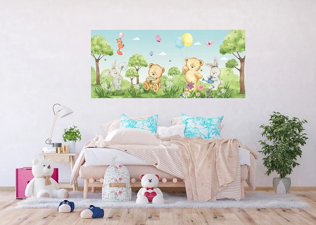 Dětská vliesová fototapeta na zed' Zvířecí Dýchánek | 170 x 75 cm | DFTDNH5513