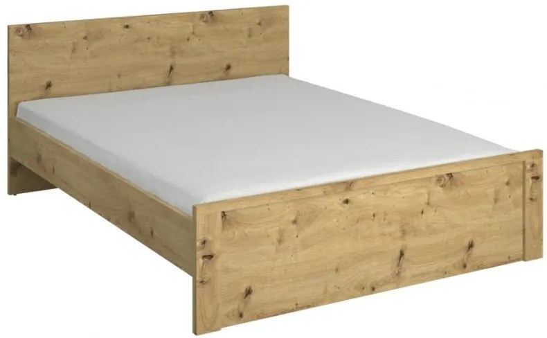 Tempo Kondela Dřevěná postel Airon 200x160 Dub Artisan