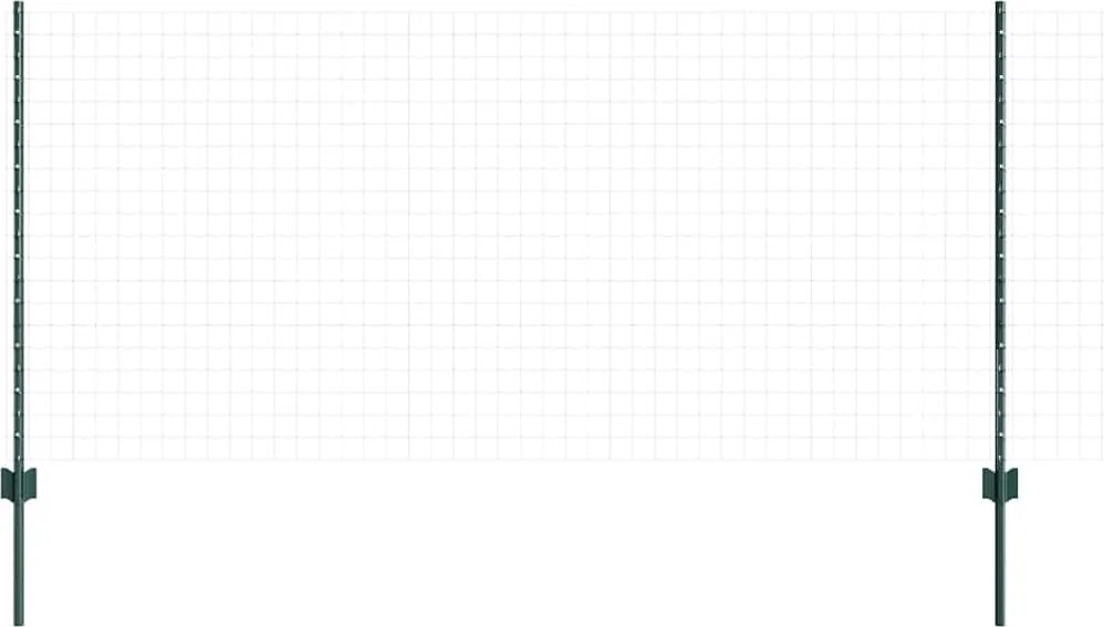 Zabudovaný plotový sloupek 22 ks Zelená 140 cm 3335918