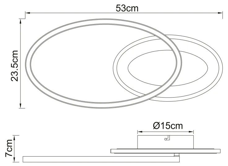 GLOBO SILLA I 67264-24 Stropní svítidlo